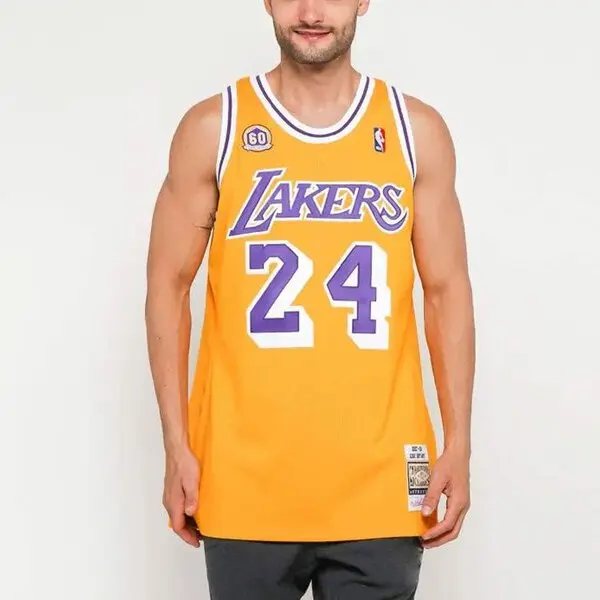 Mitchell & Ness Nba Los Angeles Lakers Kobe Bryant 24 Authentic Jersey - Yellow