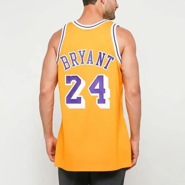 Mitchell & Ness Nba Los Angeles Lakers Kobe Bryant 24 Authentic Jersey - Yellow
