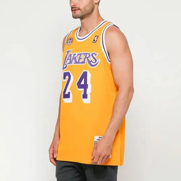 Mitchell & Ness Nba Los Angeles Lakers Kobe Bryant 24 Authentic Jersey - Yellow