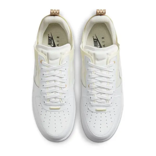 Nike Force 1 React "coconut Milk" Low Top Sneakers - White/yellow