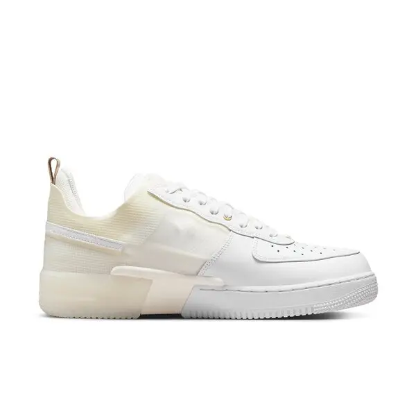 Nike Force 1 React "coconut Milk" Low Top Sneakers - White/yellow