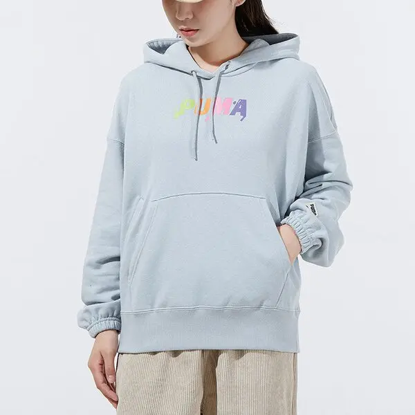 PUMA Downtown Logo Hoodie - Teal