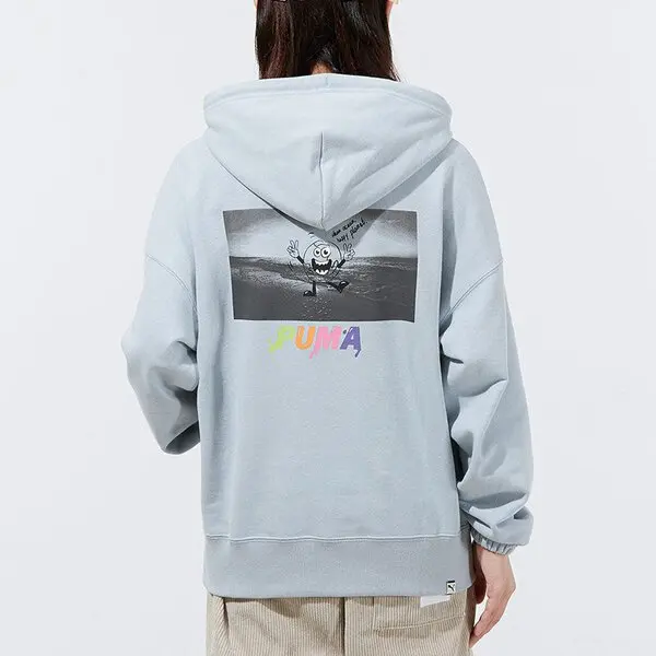 PUMA Downtown Logo Hoodie - Teal