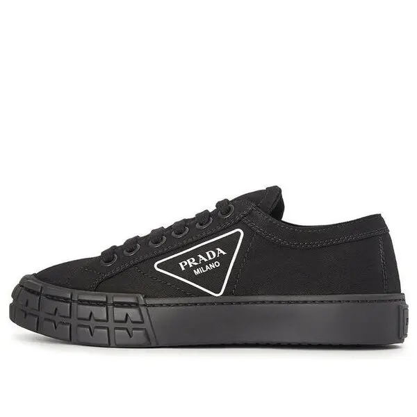 Prada Cassetta Wheel Sneakers - Black