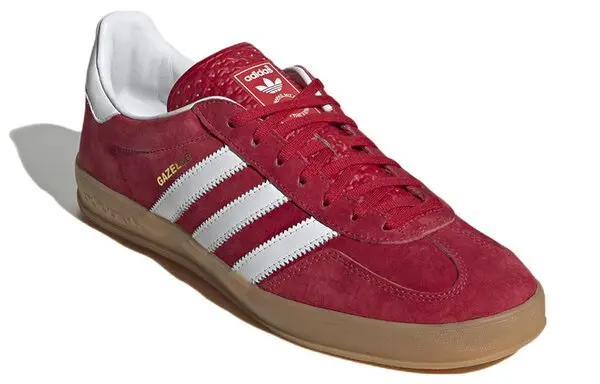 Adidas Gazelle Indoor Scarlet Gum Sneakers - Red/gum