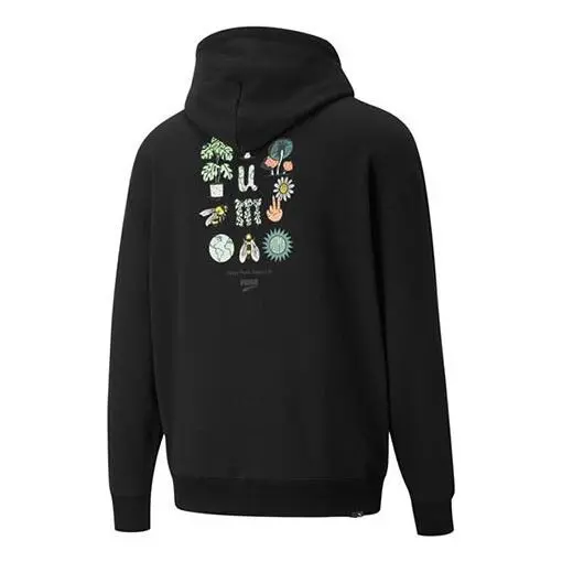 PUMA Downtown Funny Logo Hoodie - Black