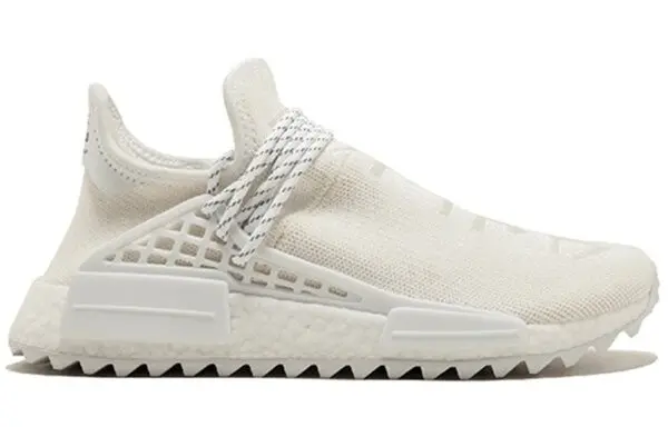 Adidas X Pharrell Williams Nmd Hu Trail 'blank Canvas' Sneakers - White