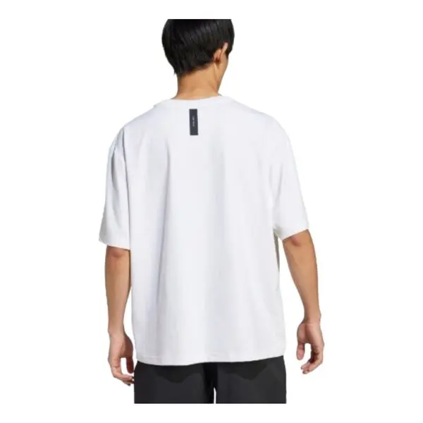 Adidas Z.n.e. Loose-fit T-shirt Asia Sizing 'white Black - White/black