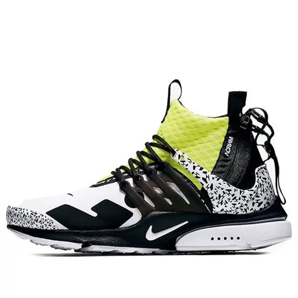 Nike Nikelab X Acronym Air Presto Mid "dynamic Yellow - White/dynamic Yellow/black