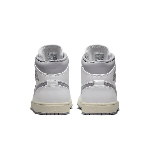 JORDAN 1 Mid "neutral Grey" Sneakers - White/stealth