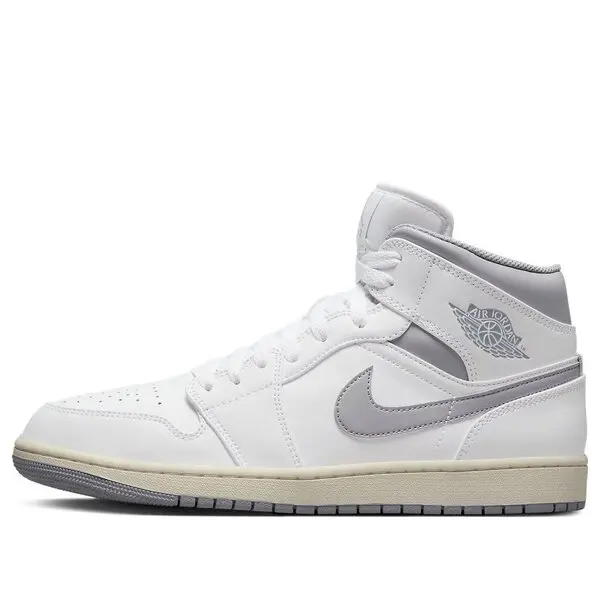 JORDAN 1 Mid "neutral Grey" Sneakers - White/stealth
