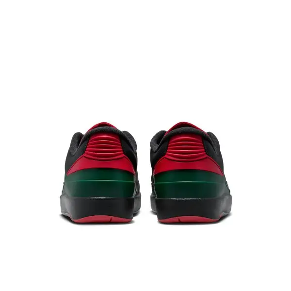 JORDAN 2 Retro Low - Black/fire Red/cement Grey