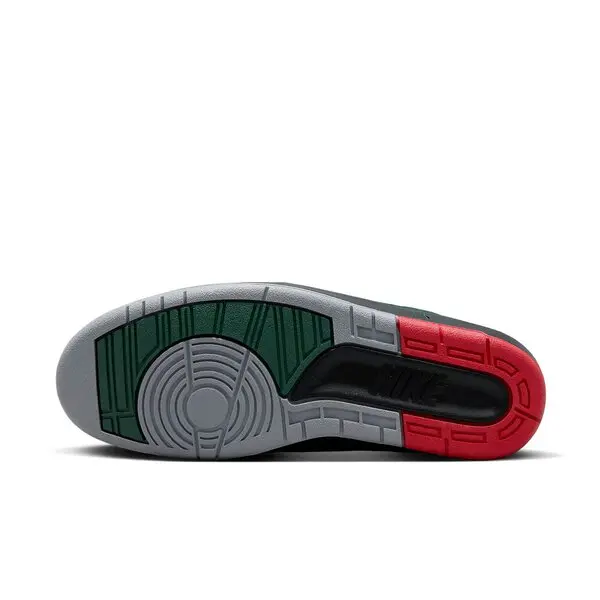 JORDAN 2 Retro Low - Black/fire Red/cement Grey