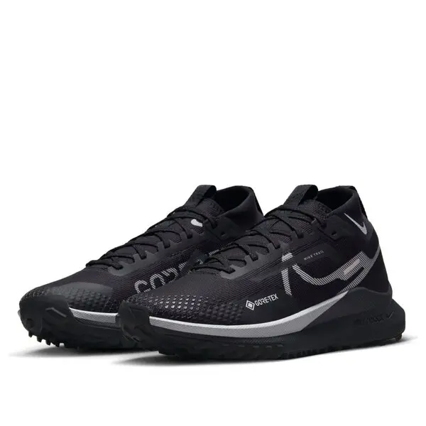 Nike React Pegasus Trail Gore-tex Running Shoes - Black/reflect Silver/wolf Grey