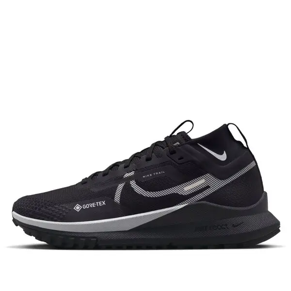 Nike React Pegasus Trail Gore-tex Running Shoes - Black/reflect Silver/wolf Grey