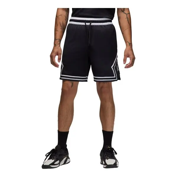 JORDAN Sport Dri-fit Mesh Diamond Shorts - Black/white/white