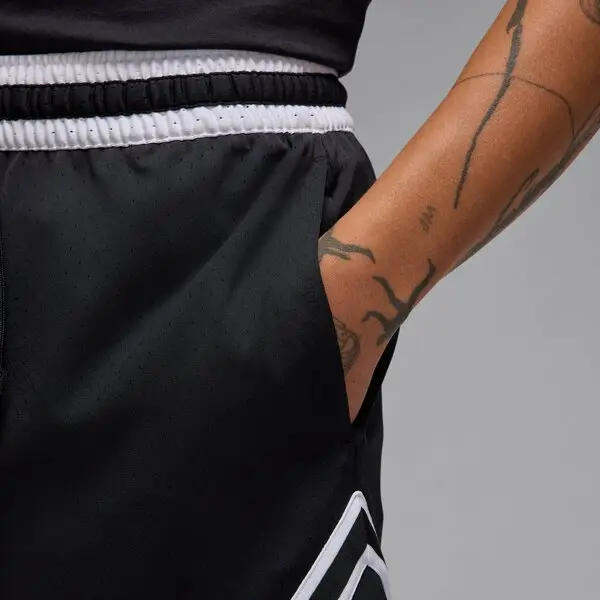 JORDAN Sport Dri-fit Mesh Diamond Shorts - Black/white/white