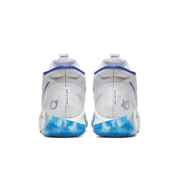 Nike Zoom Kd "warriors Home" Athletic Sneakers - White/amarillo-game Royal