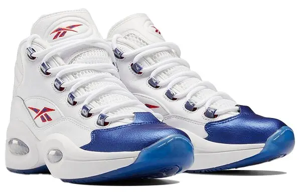 REEBOK Question Mid "blue Toe" Gx0227 Sneakers - White/blue