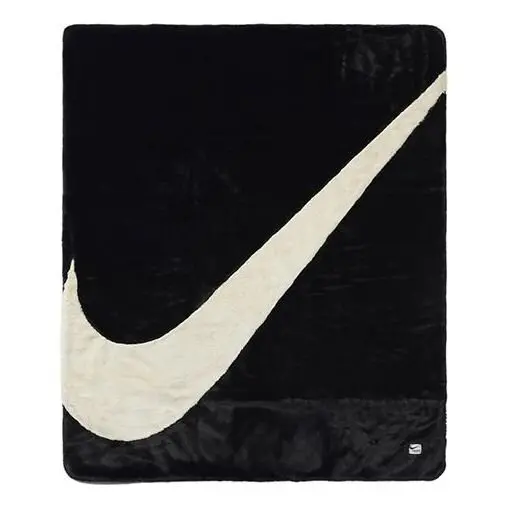 Nike Nsw Plush Faux Fur Blanket - Black