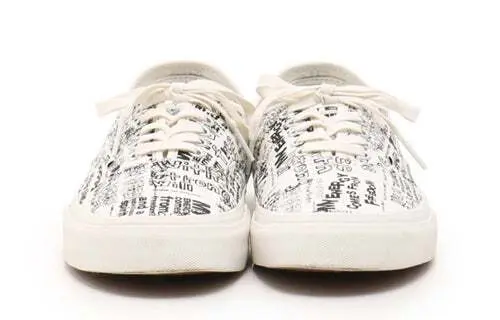 VANS Comme Des Garcons X Authentic Lx "graffiti" Low Top Sneakers - White/black