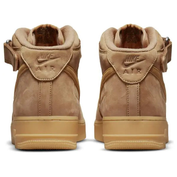 Nike Force 1 Mid '07 Flax Sneakers - Flat/gum Light Brown/black