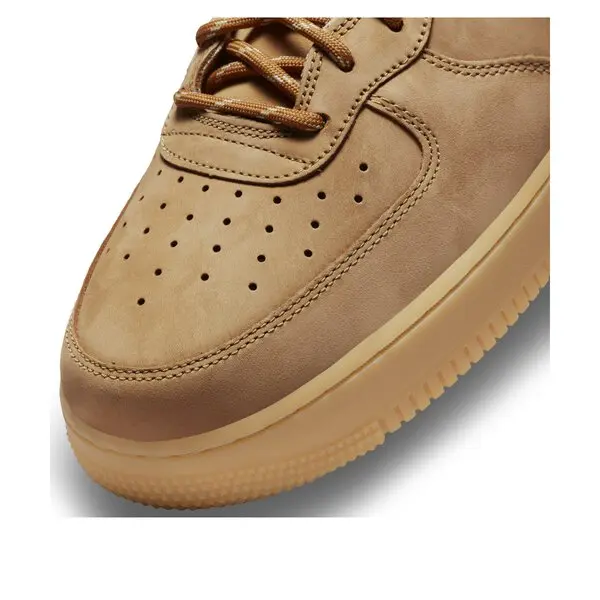 Nike Force 1 Mid '07 Flax Sneakers - Flat/gum Light Brown/black