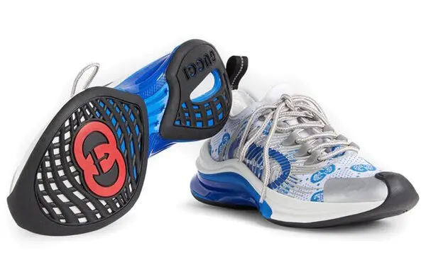 Gucci Run Sneaker - White/blue