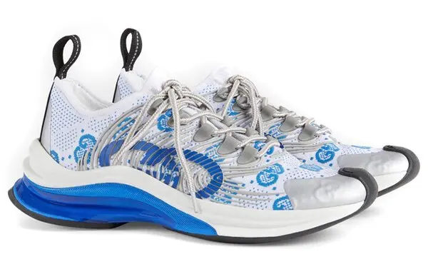 Gucci Run Sneaker - White/blue