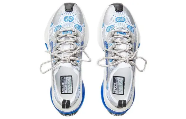 Gucci Run Sneaker - White/blue