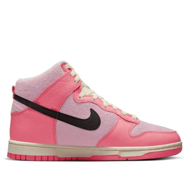 Nike Dunk High 'hoops Pack' Sneakers - Medium Soft Pink/black/coconut Milk