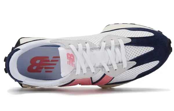 NEW BALANCE 327 Perforated Sneakers - White/blue/pink