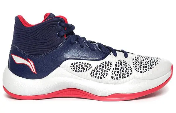 LI-NING Sonic 5 Td 'usa' Athletic Sneakers - White/blue/red