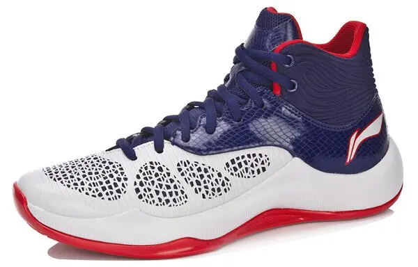 LI-NING Sonic 5 Td 'usa' Athletic Sneakers - White/blue/red