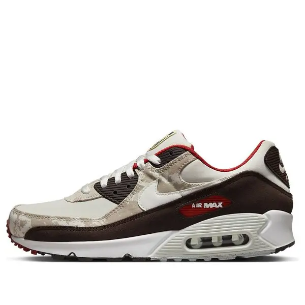 Nike Max 90 'social Fc' Low Top Sneakers - Cream/brown