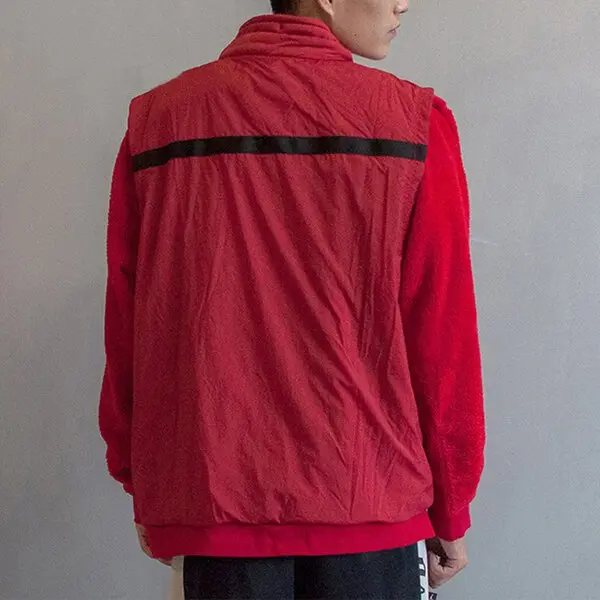 JORDAN Air Pullover Fleece Lined Jacket - Red