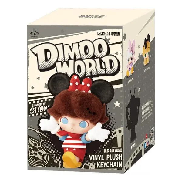 POP MART Disney Dimoo World Vinyl Plush Pendant Sealed Case - Multi-color