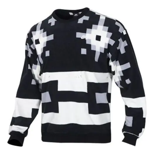 Nike Icon Pattern Printed Sweater - Black/white
