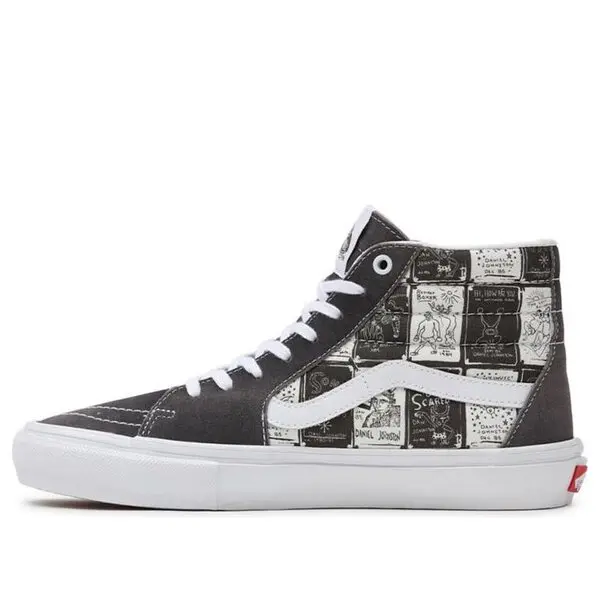 VANS Daniel Johnston X Skate Sk8-hi 'hi, How Are You Project' High Top Sneakers - Black/white/grey