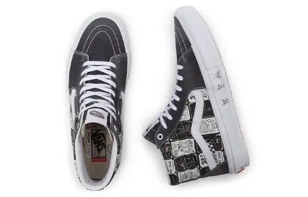 VANS Daniel Johnston X Skate Sk8-hi 'hi, How Are You Project' High Top Sneakers