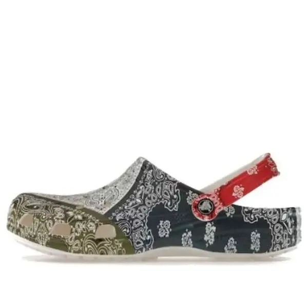 CROCS Classic Bandana Clogs - Green/blue/red