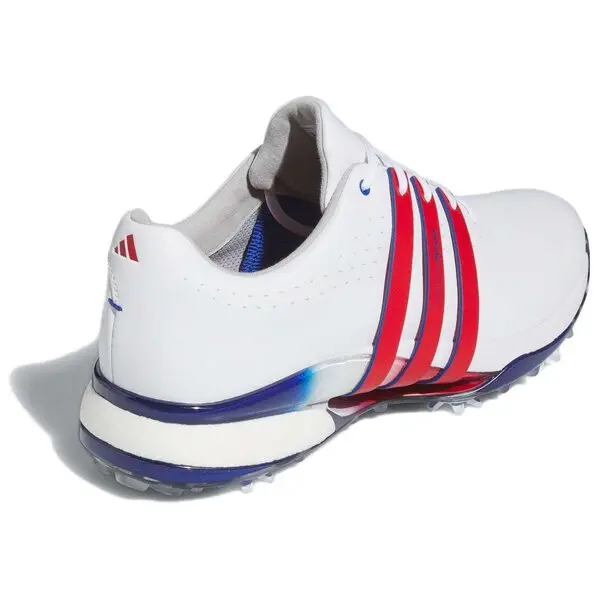 Adidas Tour 360 24 Golf Shoes - White/blue/red