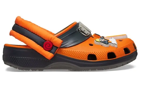 CROCS X Naruto Classic Clogs - Orange/black