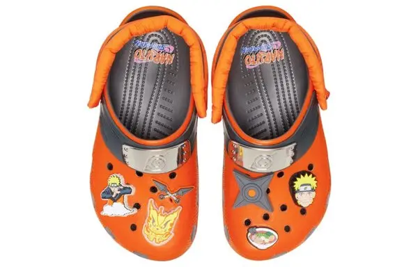 CROCS X Naruto Classic Clogs - Orange/black