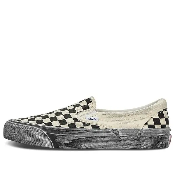 VANS Og Classic Slip-on Lx Stressed Checkerboard - Black/checkerboard