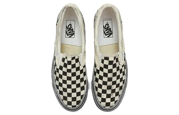 VANS Og Classic Slip-on Lx Stressed Checkerboard - Black/checkerboard