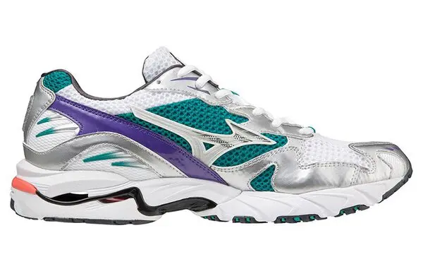 Mizuno Wave Rider - White/green/purple