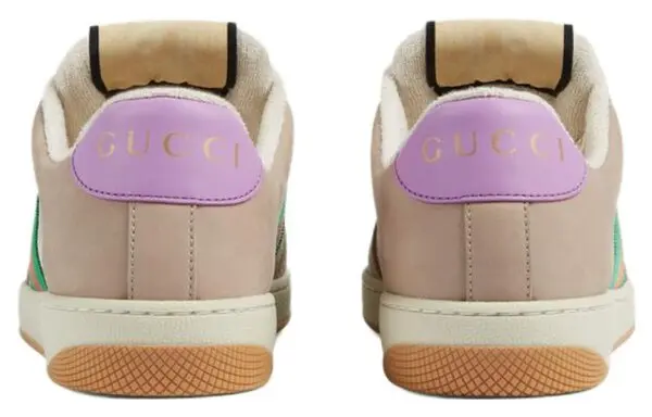 Gucci Screener Gg Sneakers - Beige/lilac/white
