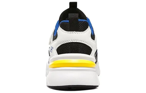 Sketchers Athletic Sneakers With Velcro Strap - White/black/blue