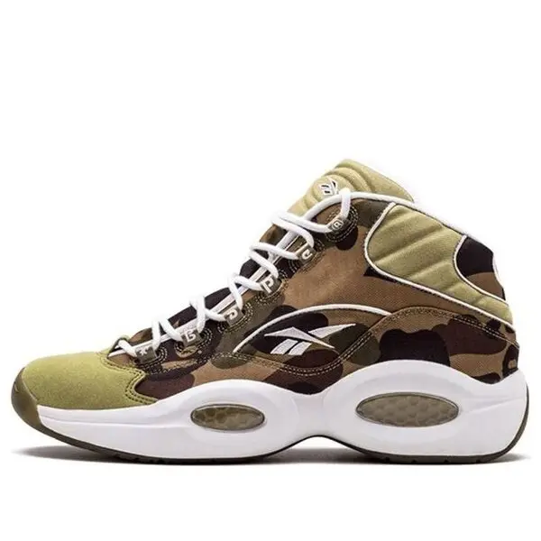 REEBOK X Bape X Mita Sneakers Question Mid '1st Camo - Green